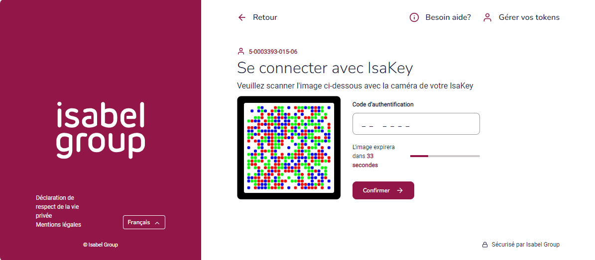 Comment se connecter avec un IsaKey